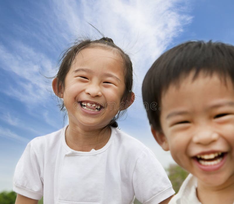 Happy asian kids stock photo. Image of cute, lifestyle - 19671716