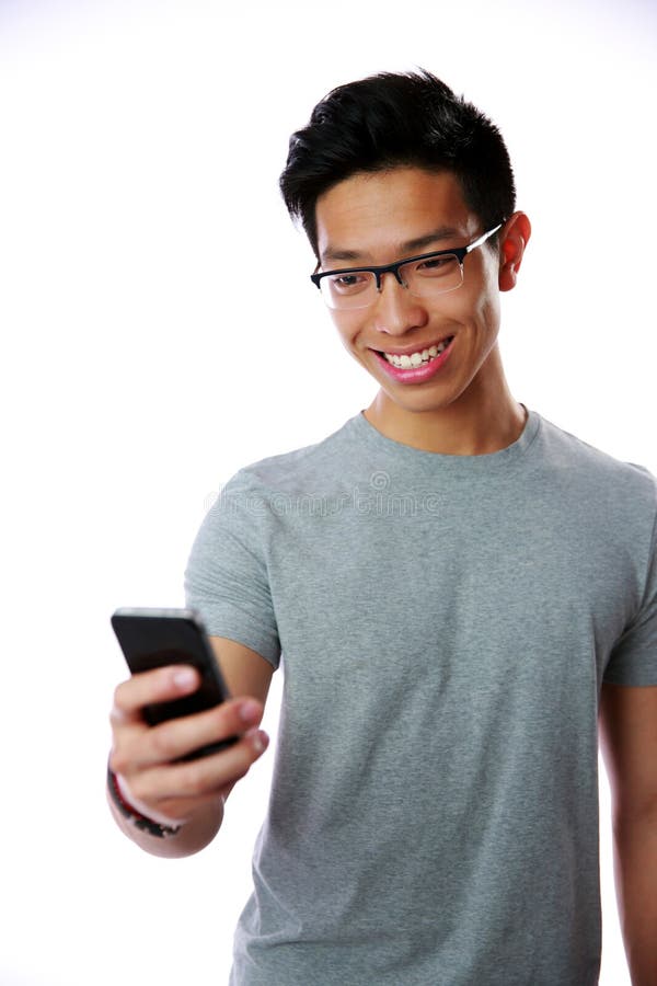 Woman Texting on a Smartphone Stock Photo - Image of applications ...