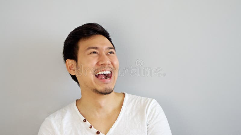 Happy Asian man. stock image. Image of happy, close, people - 76274965