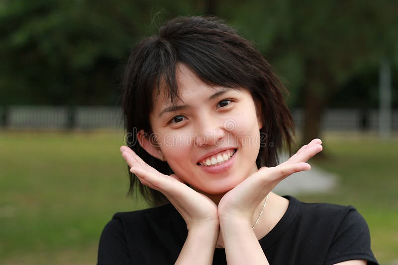 Happy Asian women stock image. Image of japanese, girl - 12458311