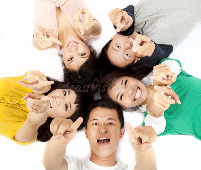 Group of Asian Young People Stock Photo - Image of laughing, beautiful ...