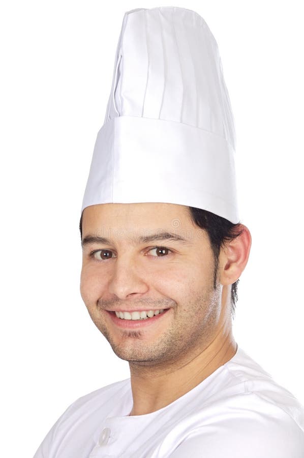 Happy attractive cook stock photo. Image of chores, plate - 1857638