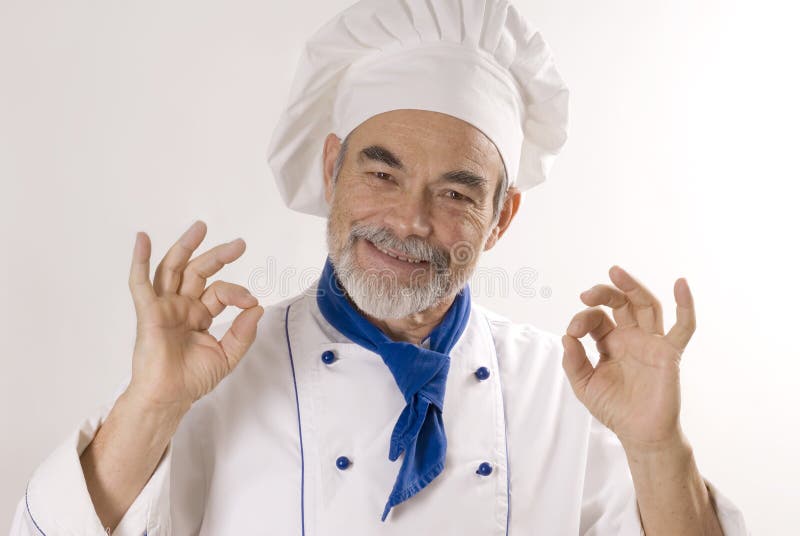 Happy attractive cook stock image. Image of chef, face - 3812179