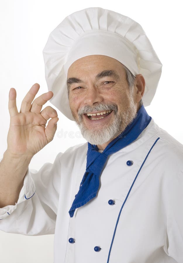 Happy attractive cook stock image. Image of serve, restaurant - 3812183