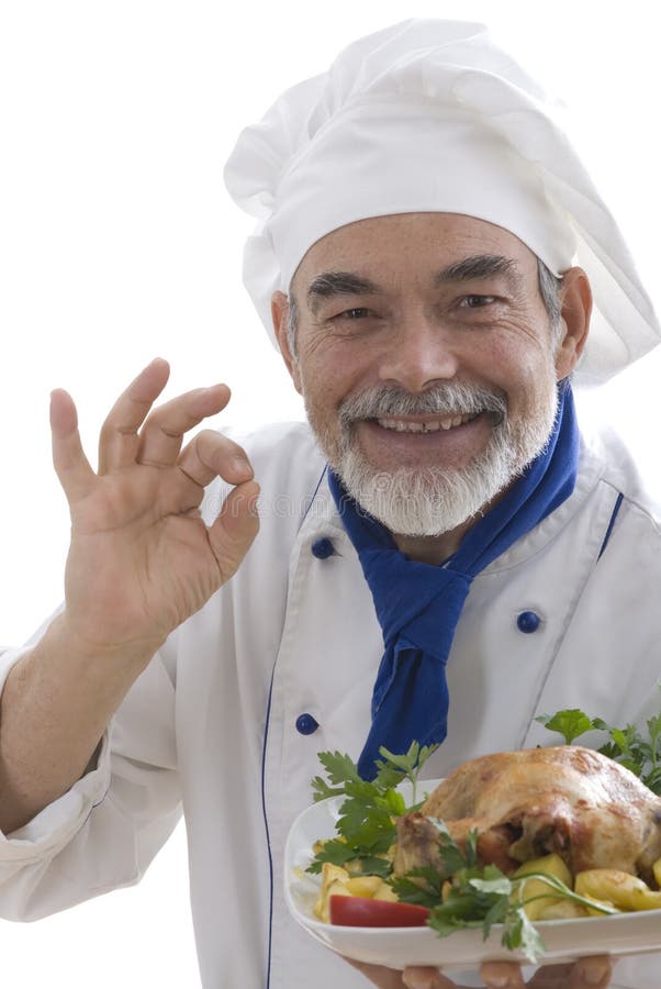 Happy attractive cook stock image. Image of expression - 3832137