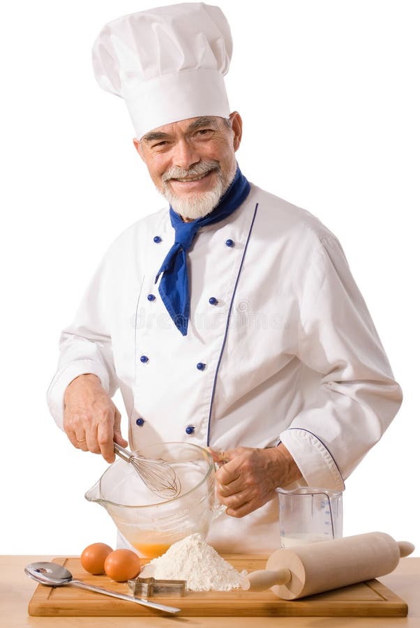 Happy attractive cook stock image. Image of expression - 3812199