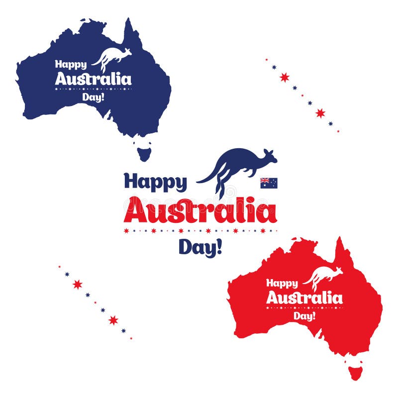 Happy Australia day. stock illustration. Illustration of country - 83655049