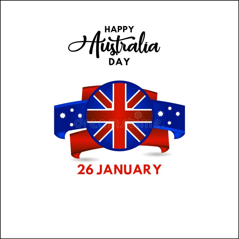 Happy Australia Day Vector Design Illustration Stock Vector ...