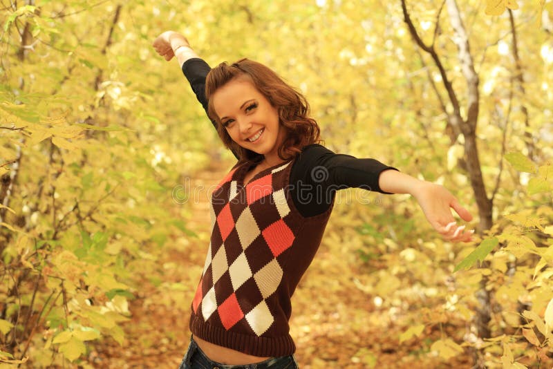 Happy autumn stock image. Image of beautiful, leaf, forest - 11368115