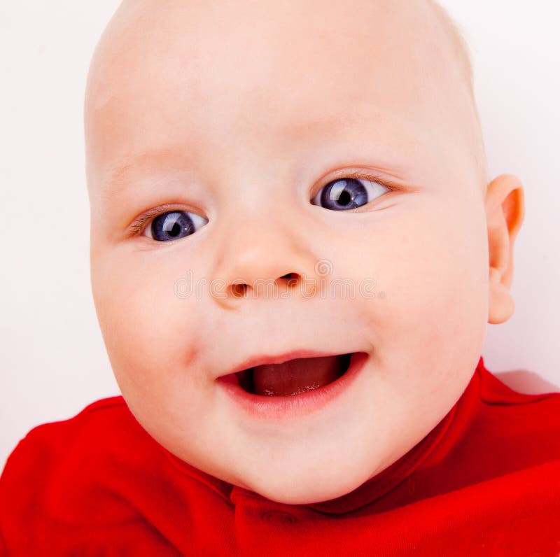 Happy baby stock photo. Image of clothes, christening - 8440338