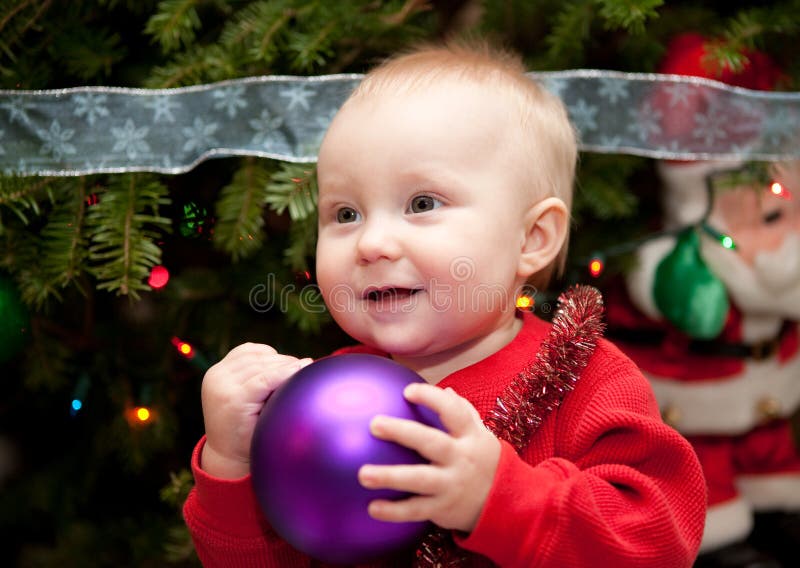 Happy Baby stock photo. Image of baby, xmas, year, christmas - 12310576