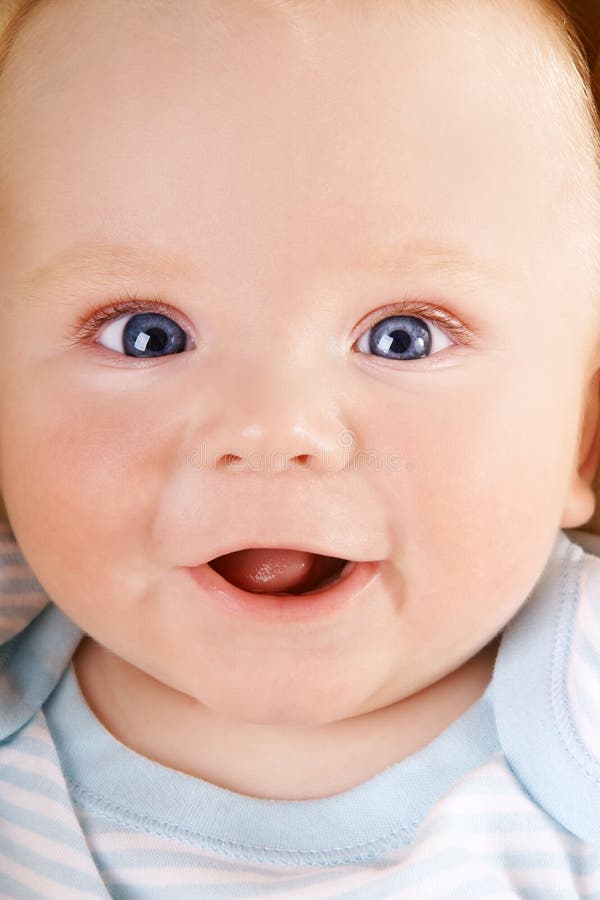 Happy baby stock image. Image of cute, laughing, beautiful - 15299473