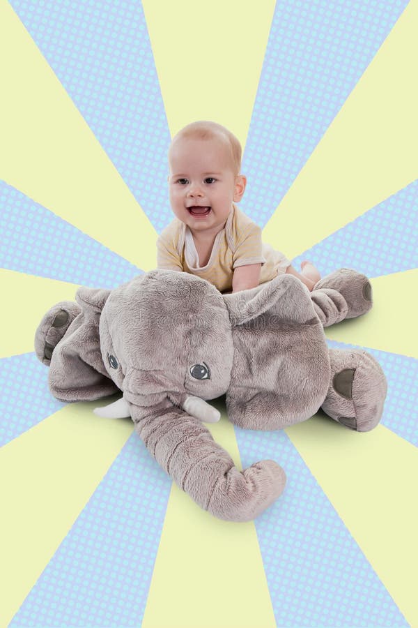 Happy baby stock photo. Image of preschool, small, fluffy - 17339664