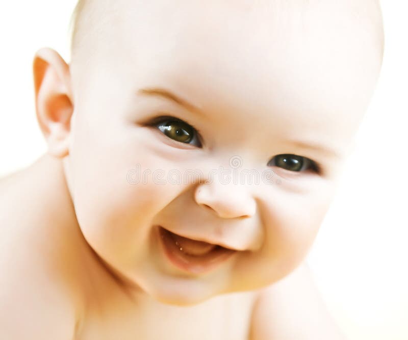 Happy baby stock image. Image of care, laugh, closeup - 18478233