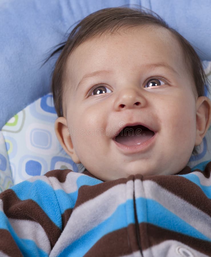 Happy Baby stock photo. Image of childhood, face, brown - 23317662