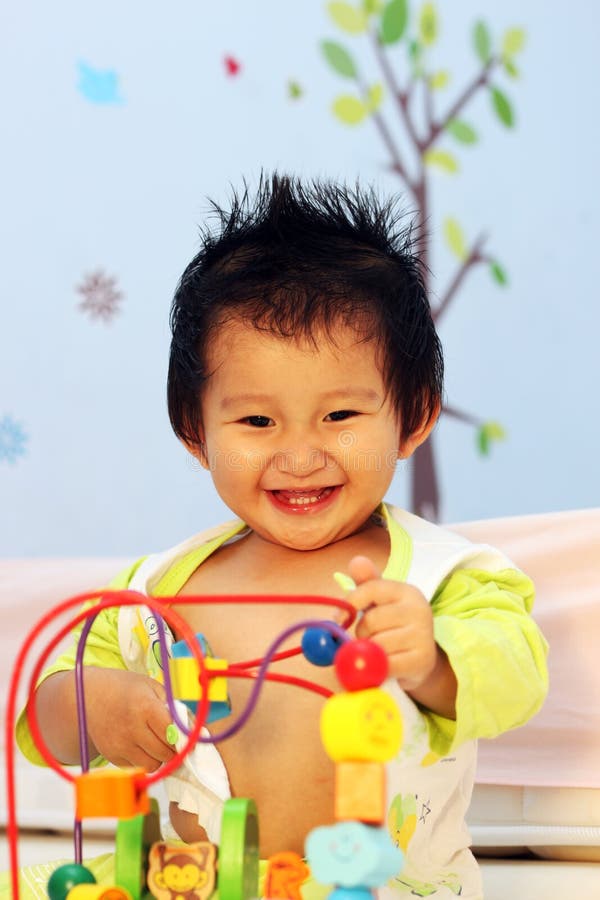 Happy baby stock photo. Image of smile, asia, kids, asian - 24219300