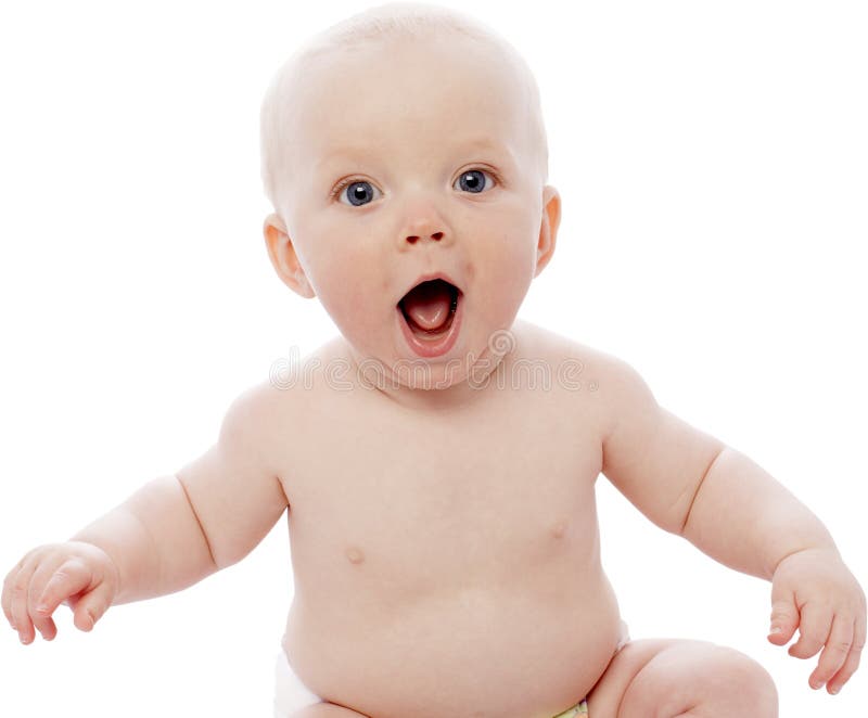 Funny baby face expression stock photo. Image of hispanic - 16360090