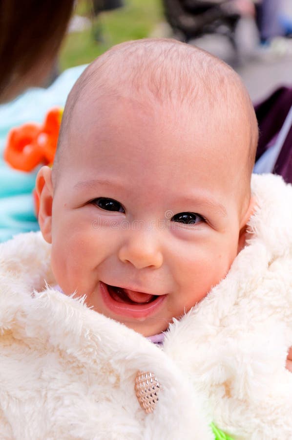 Happy baby stock image. Image of childhood, expression - 29689475