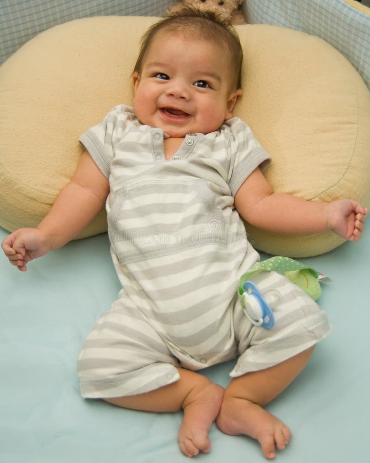 Happy Baby stock image. Image of cute, caucasian, eyes - 3148447