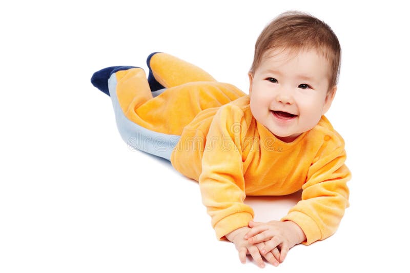 Happy baby stock photo. Image of expression, happy, little - 4256268