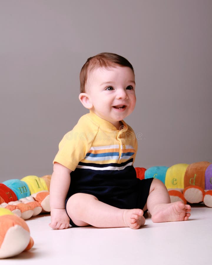 Happy Baby stock photo. Image of baby, male, childhood - 5402980