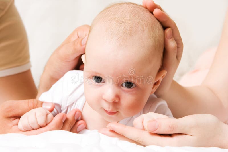 Happy baby stock image. Image of cute, happiness, father - 5446849