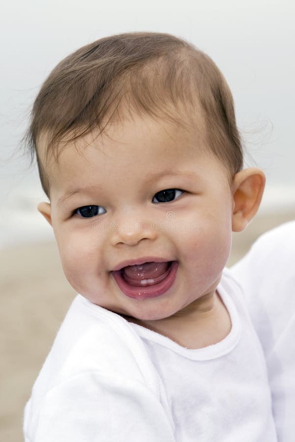 Happy baby stock image. Image of infant, innocent, cute - 8386717