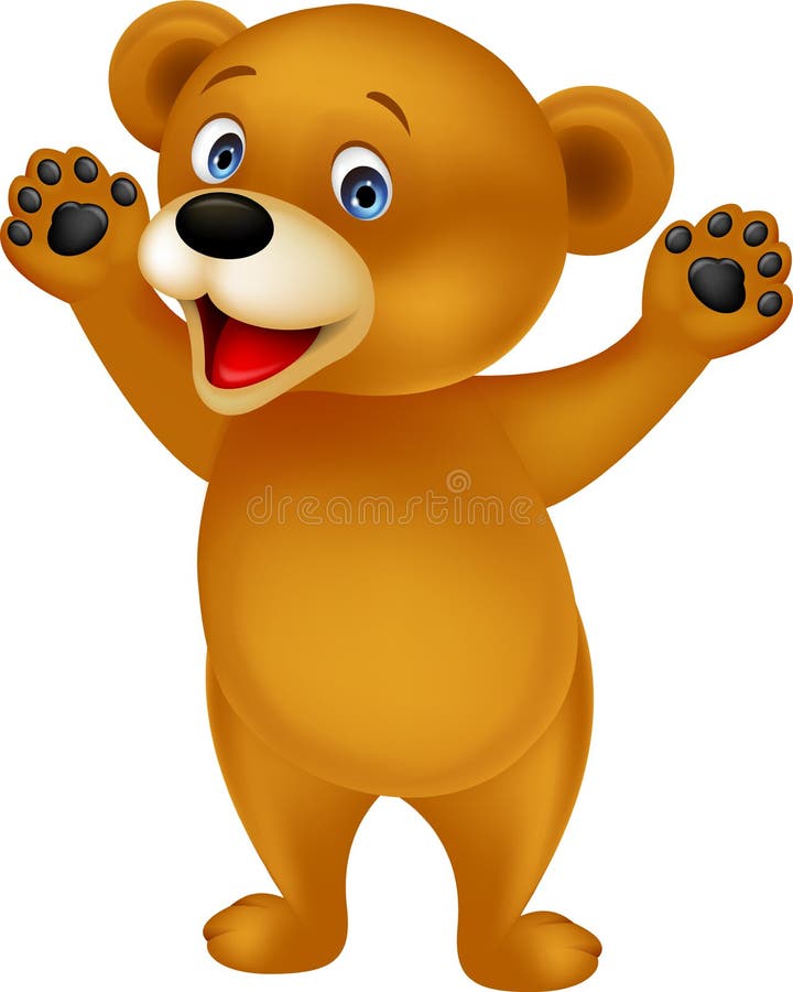 Happy baby bear stock vector. Illustration of cartoon - 28224889