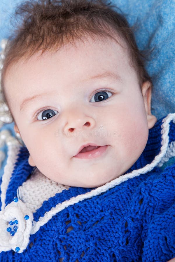 Happy baby blue eyes stock photo. Image of born, eyes - 29684200