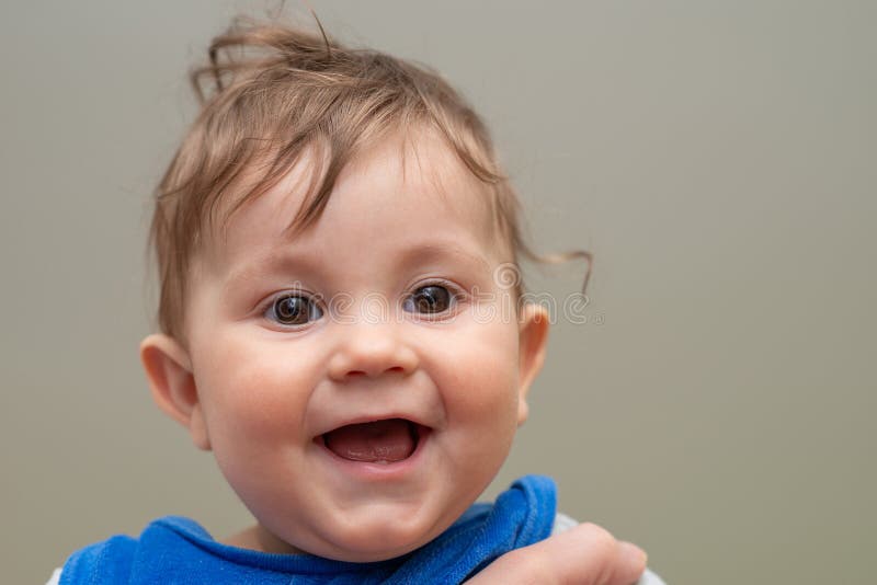 Happy Baby Boy. Baby Boy is Laughing Stock Image - Image of face, human ...