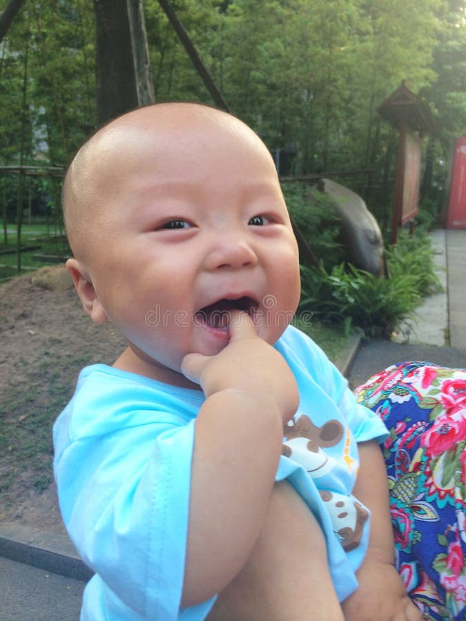 Happy baby boy stock image. Image of smiling, tooth, laughing - 42884459
