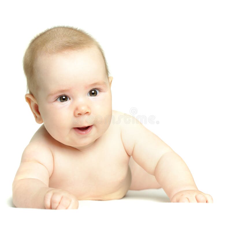 Happy baby stock photo. Image of child, lying, laughing - 33761760