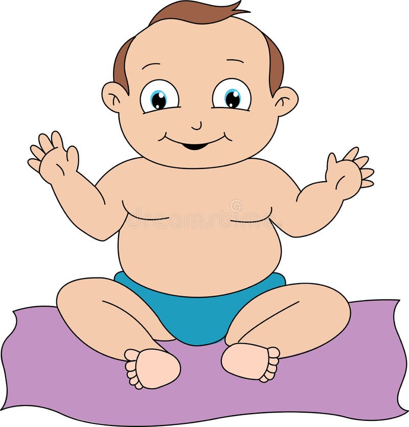 Happy Baby stock vector. Illustration of cute, happy - 41628258