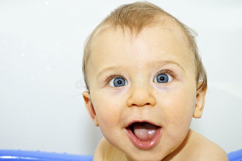 Happy baby face stock image. Image of smiling, expression - 17720379