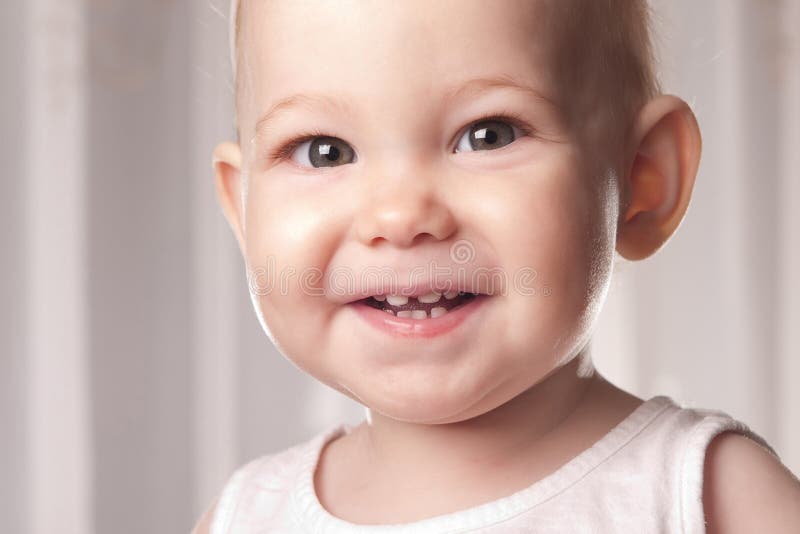 Happy baby face stock photo. Image of jolly, good, healthy - 22925422