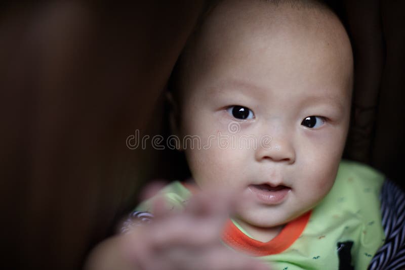 Happy baby face closeup stock image. Image of shot, happy - 44043553