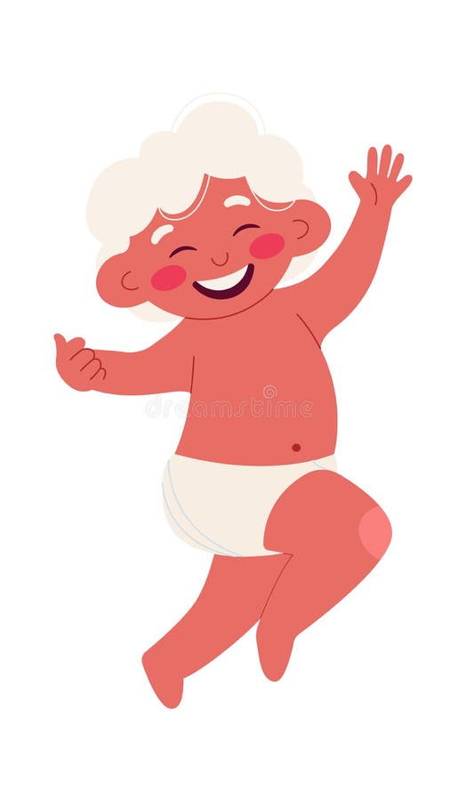 Cute Cupid Flat Icon Funny Baby God of Love Stock Vector - Illustration ...