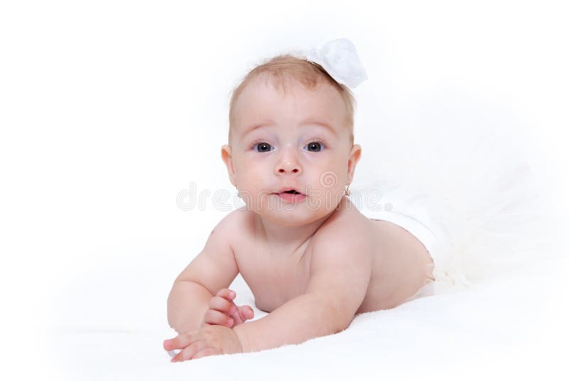 Happy Baby on a Light Background Stock Image - Image of smiling, baby ...