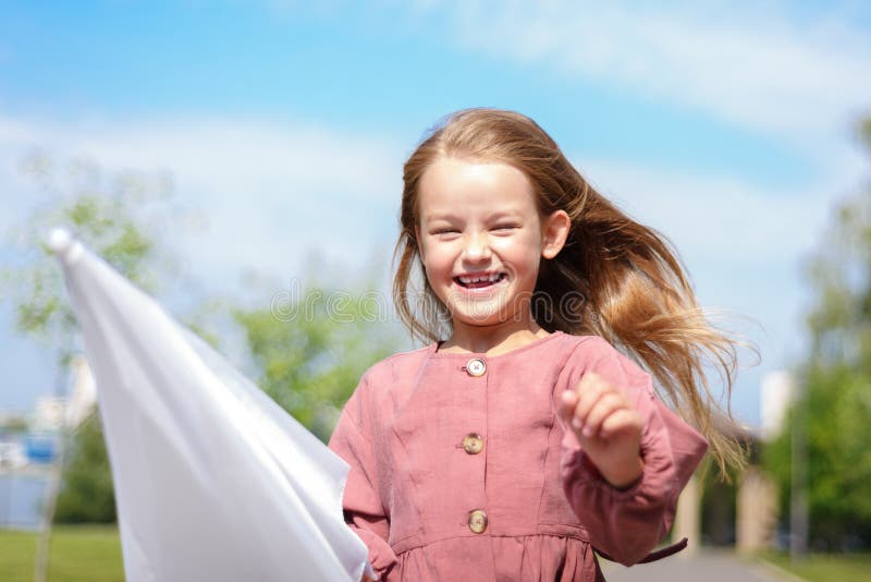 Happy Baby Smiling and Having Fun Stock Photo - Image of outdoors ...