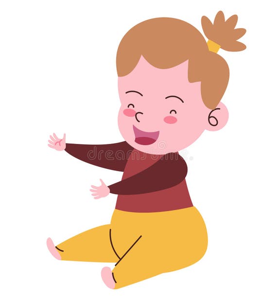 Happy baby vector stock vector. Illustration of laugh - 288107157