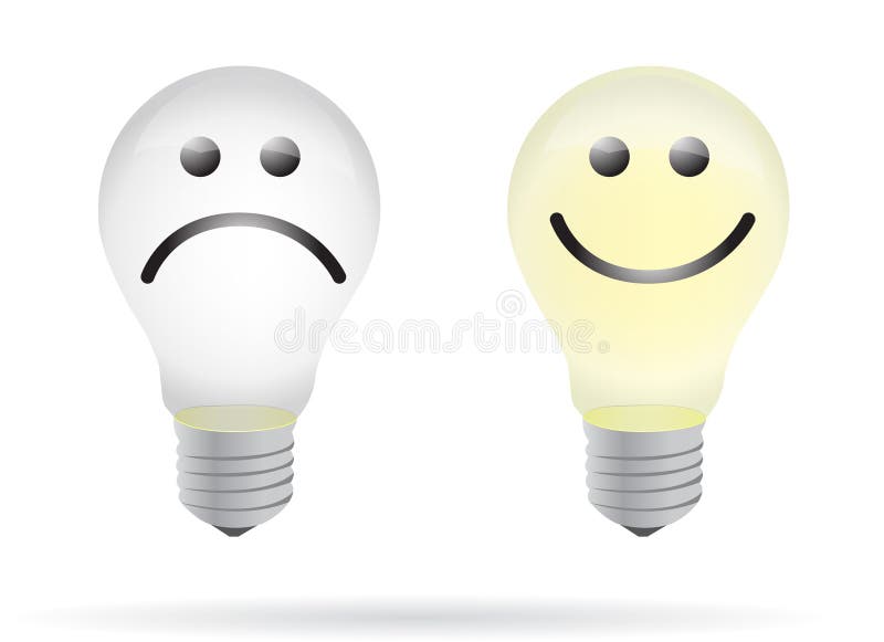 Good and bad idea stock vector. Illustration of comic - 19286501