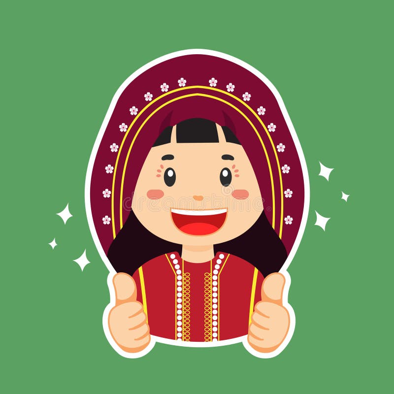Happy Bahrain Character Sticker Stock Vector - Illustration of ...