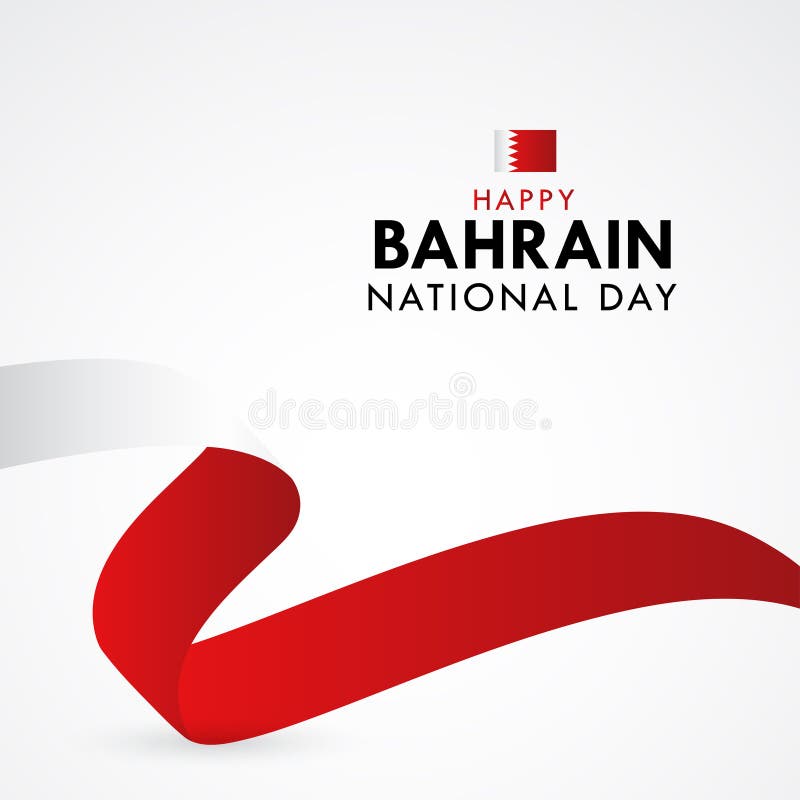 Happy Bahrain National Day Celebration Vector Template Design ...
