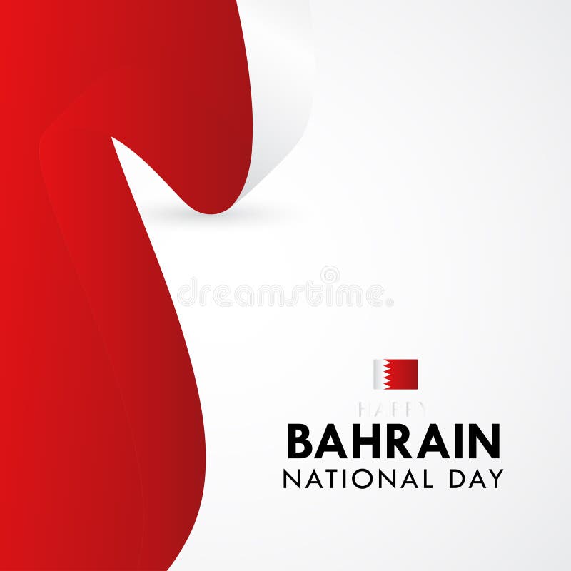 Happy Bahrain National Day Celebration Vector Template Design ...