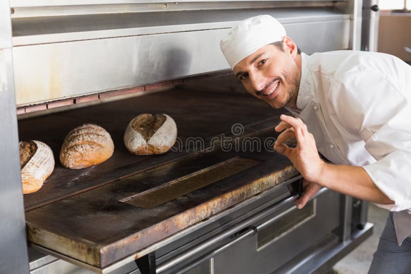 Happy baker stock image. Image of attractive, looking - 7072295