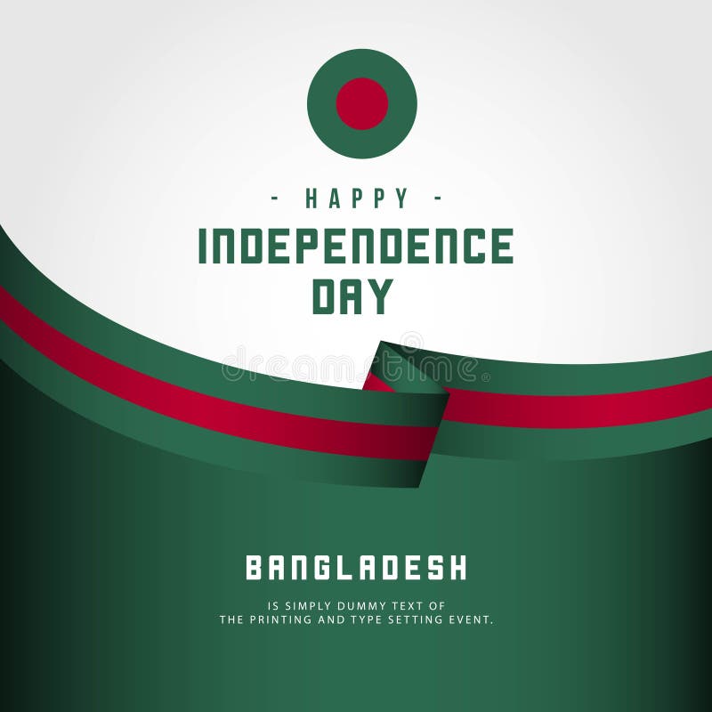 Happy Bangladesh Day Vector Template Design Illustration Stock Vector ...