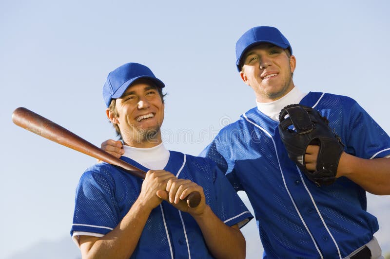 Young Boys in Baseball Team with Coach Stock Image - Image of activity ...