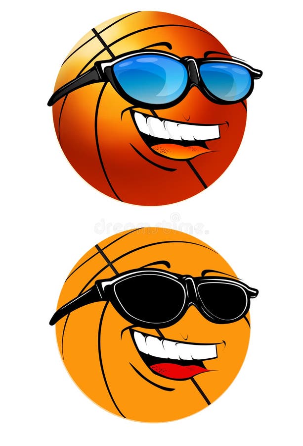 Happy Basketball Cartoon Illustration Stock Illustration - Illustration ...