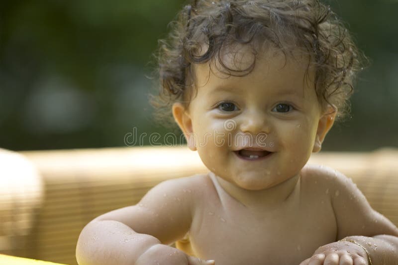 Happy Bath Time stock photo. Image of cute, asia, brown - 76236