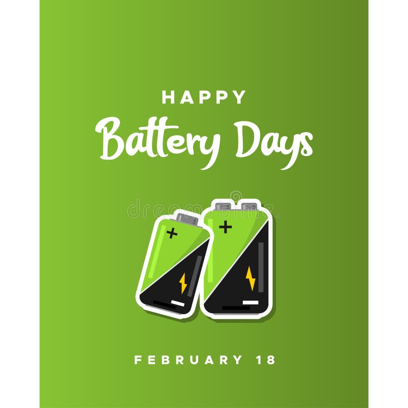 Happy AA Battery Cell Character Mascot Full of Energy. Fully Charged ...